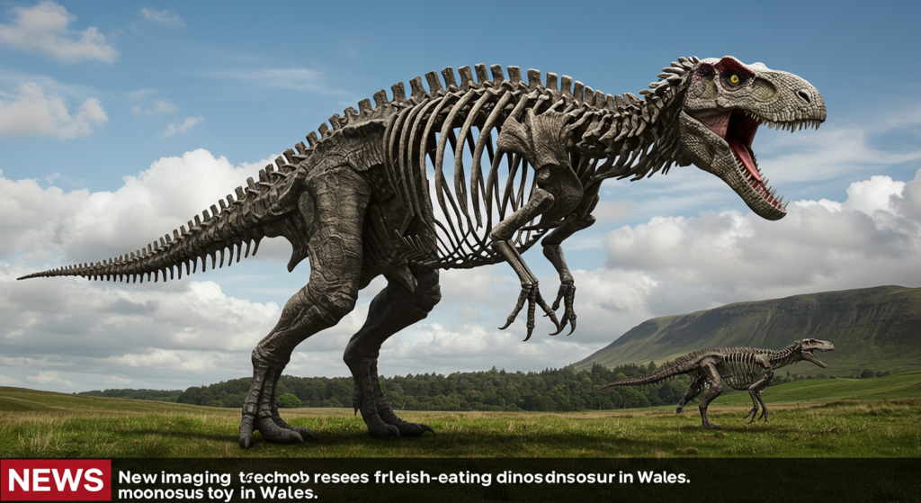 New imaging technology reveals flesh-eating dinosaur in Wales ...